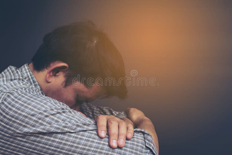 Sad man in the dark room stock photo. Image of sarcasm - 86698920