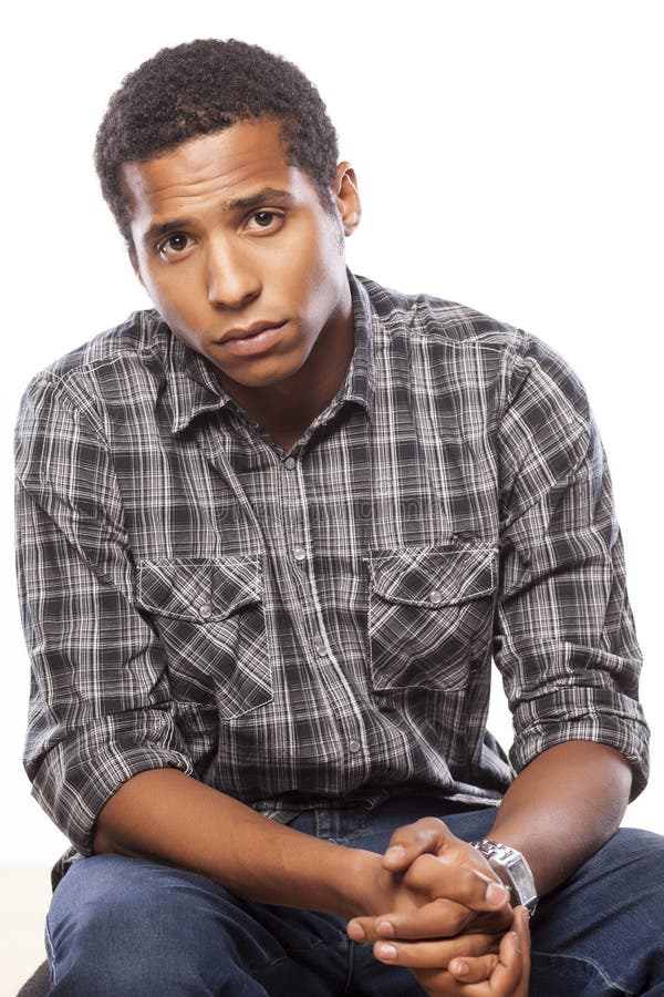 Sad man stock image. Image of casual, handsome, alone - 55501519