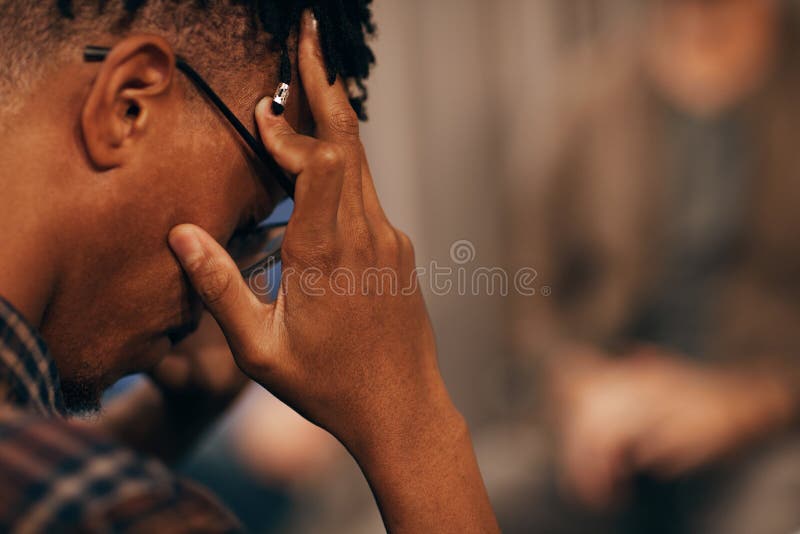 Sad man has problems stock photo. Image of contemplation - 163276000