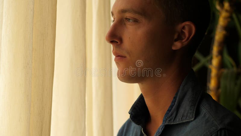 582 Sad Man Looking Out Window Stock Photos - Free & Royalty-Free Stock ...