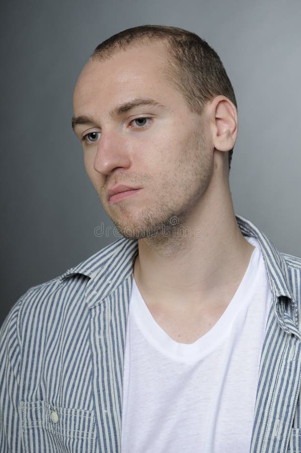 Sad man portrait stock image. Image of face, businessman - 20472935