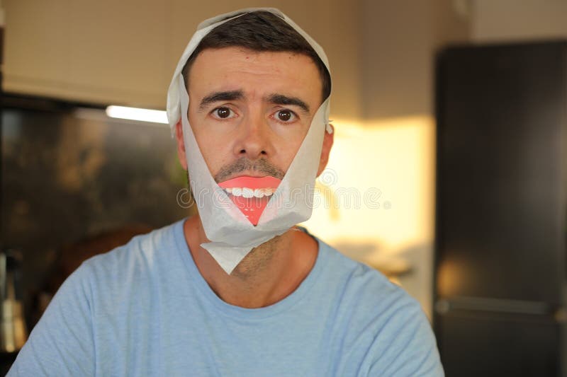 Sad Man Pretending To Be Happy Stock Image - Image of mood, bipolar ...