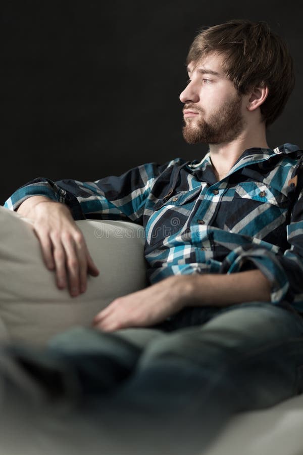 Sad man stock image. Image of attractive, color, caucasian - 50618871