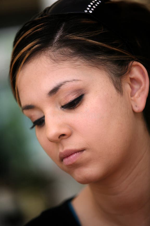 Sad mexican girl stock image. Image of mood, decisions - 2783481