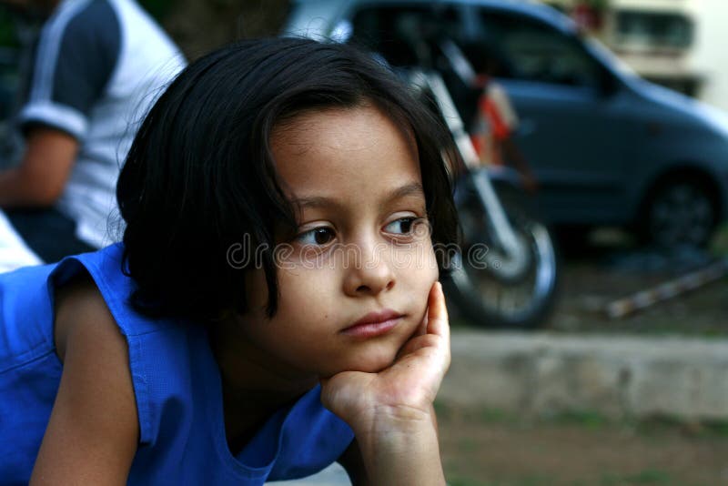 In Sad Mood stock image. Image of dark, contrast, observer - 3056539