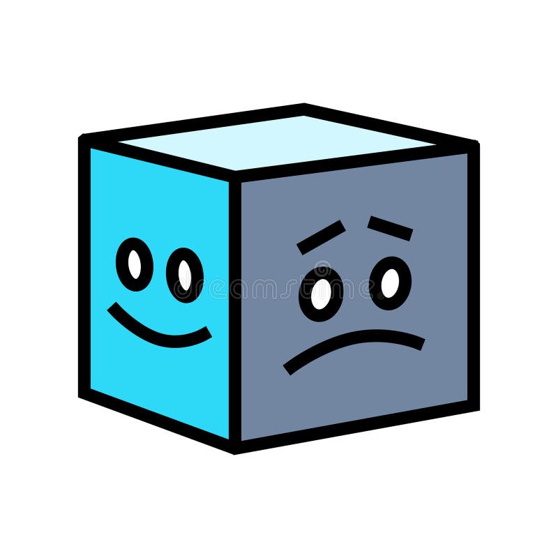 Sad Mood Color Icon Vector Illustration Stock Vector - Illustration of ...