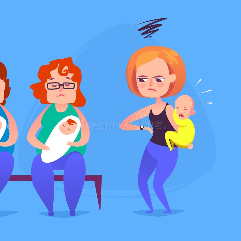 Angry Hospital Patient Cartoon