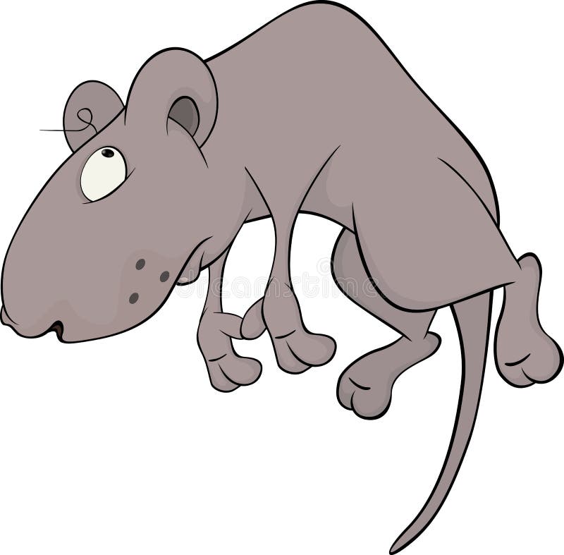 The sad mouse stock vector. Illustration of isolated - 36180052