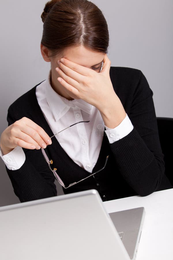 Tired manager stock photo. Image of school, office, beautiful - 17685786