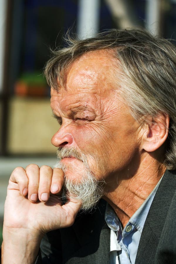 Sad old man stock photo. Image of hopelessness, hobo, human - 9497624