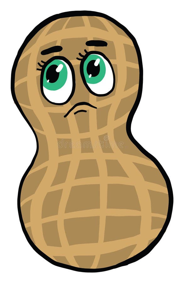 Peanut illustration stock illustration. Illustration of funny - 42900483