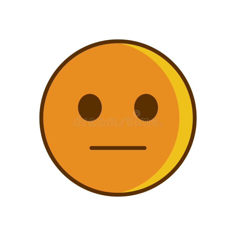Sad People Orange Flat Icon Vector Illustration on White Background ...