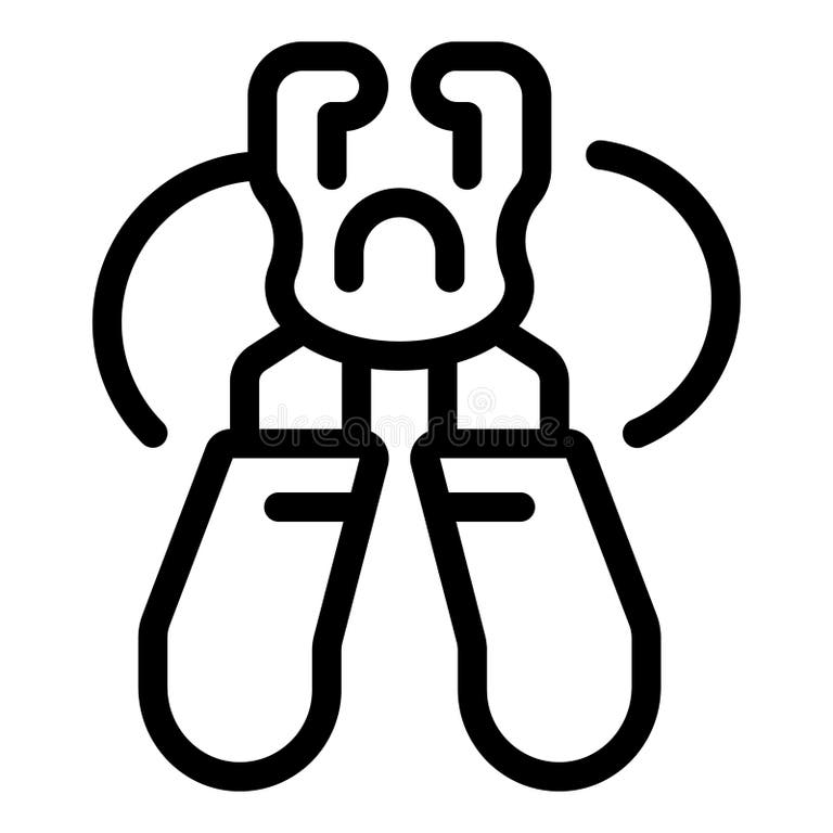 Sad Pliers Icon Representing Disappointment when Using Tools Stock ...