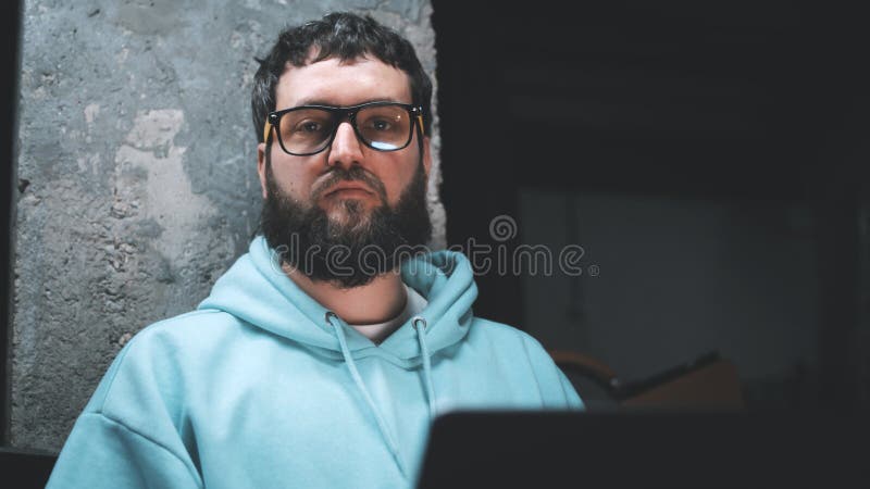 Upset Web Developer in a Bomb Shelter Stock Photo - Image of accident ...