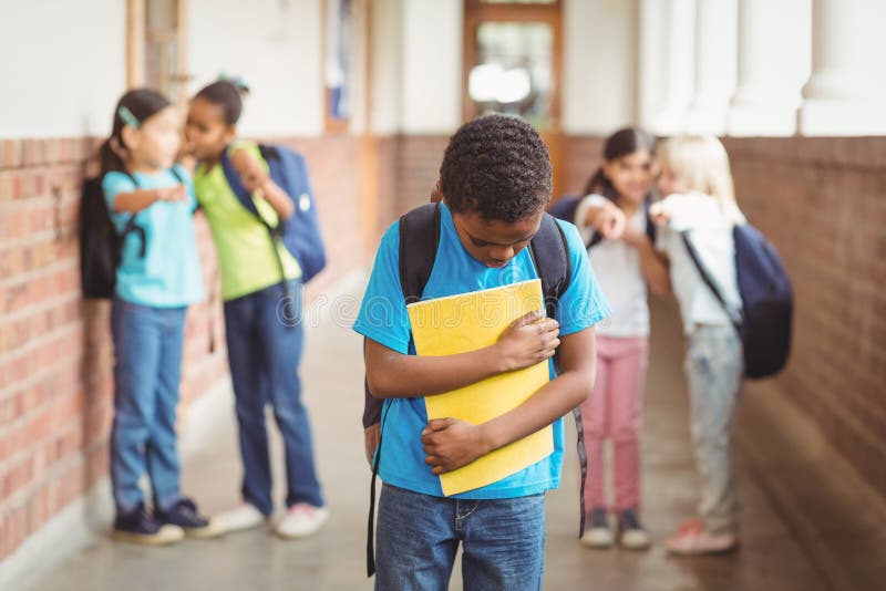 Unhappy Girl Being Bullied in Class Stock Photo - Image of children ...