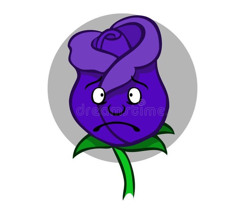 Sad rose stock vector. Illustration of summer, garden - 86899782