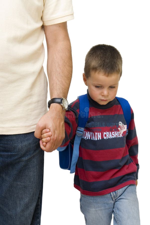 Sad school boy stock image. Image of child, childhood - 3060381