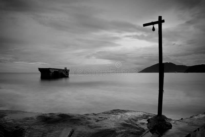 The sad sea stock photo. Image of photograph, hainan - 19989636
