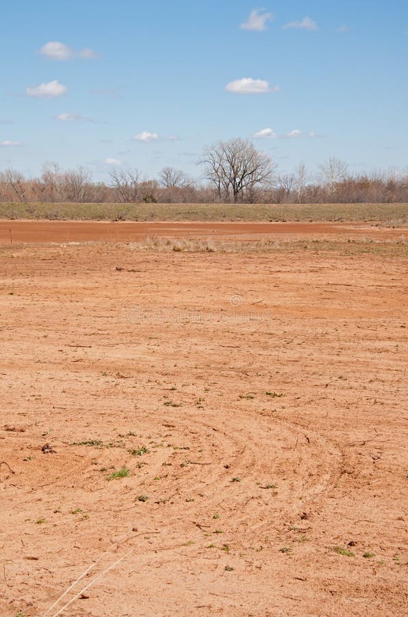 Sad Sight of a Completely Dry Reservoir Lake Stock Image - Image of ...