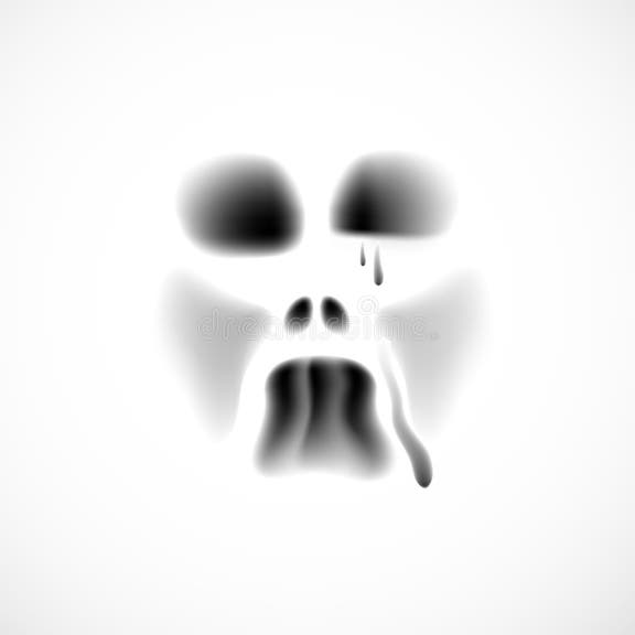 Sad Skull Face stock illustration. Illustration of body - 6425839