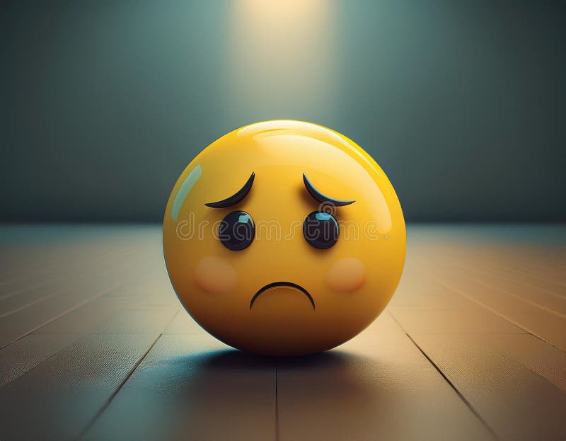 Sad Smile Emoji Face Looking Frustrated Stock Photo - Image of angry ...