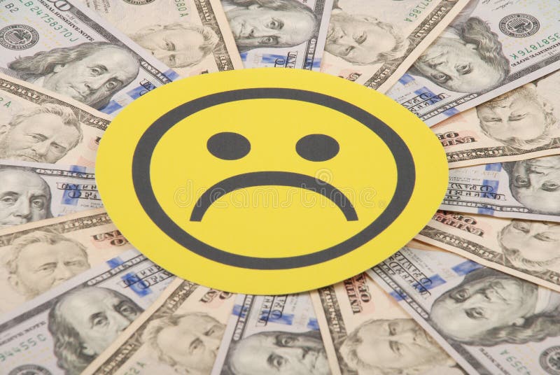 Sad Smile Faces on Mandala Kaleidoscope from Money Stock Photo - Image ...
