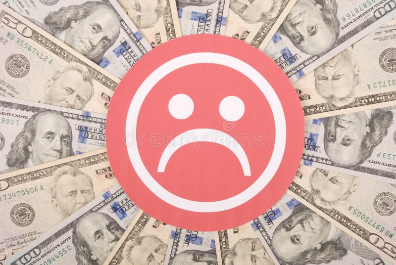 Sad Smile Faces on Mandala Kaleidoscope from Money Stock Image - Image ...