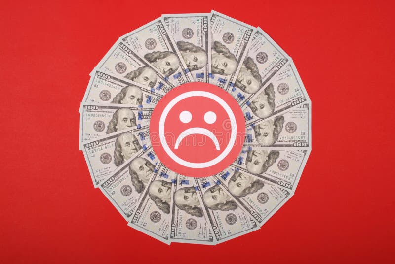 Sad Smile Faces on Mandala Kaleidoscope from Money Stock Photo - Image ...