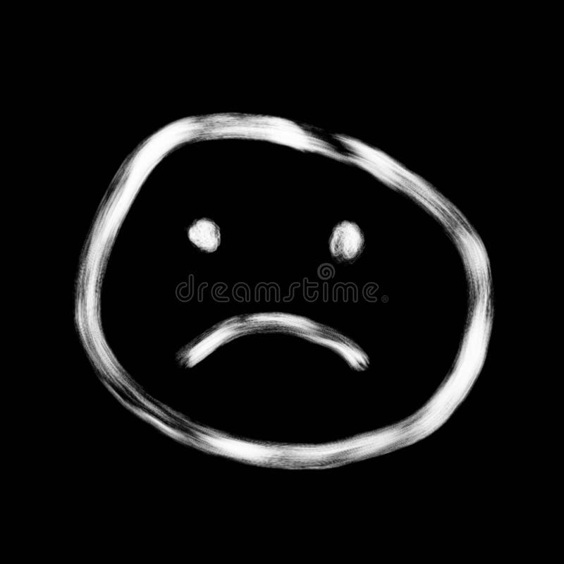 Sad smile sadness stock illustration. Illustration of sadness - 171707363