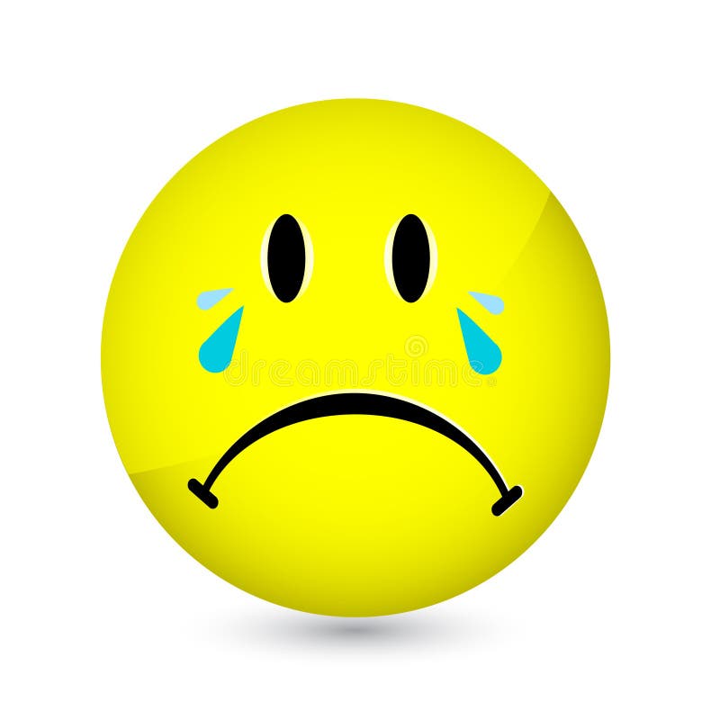 Sad Smiley stock vector. Illustration of happy, laugh - 12029741