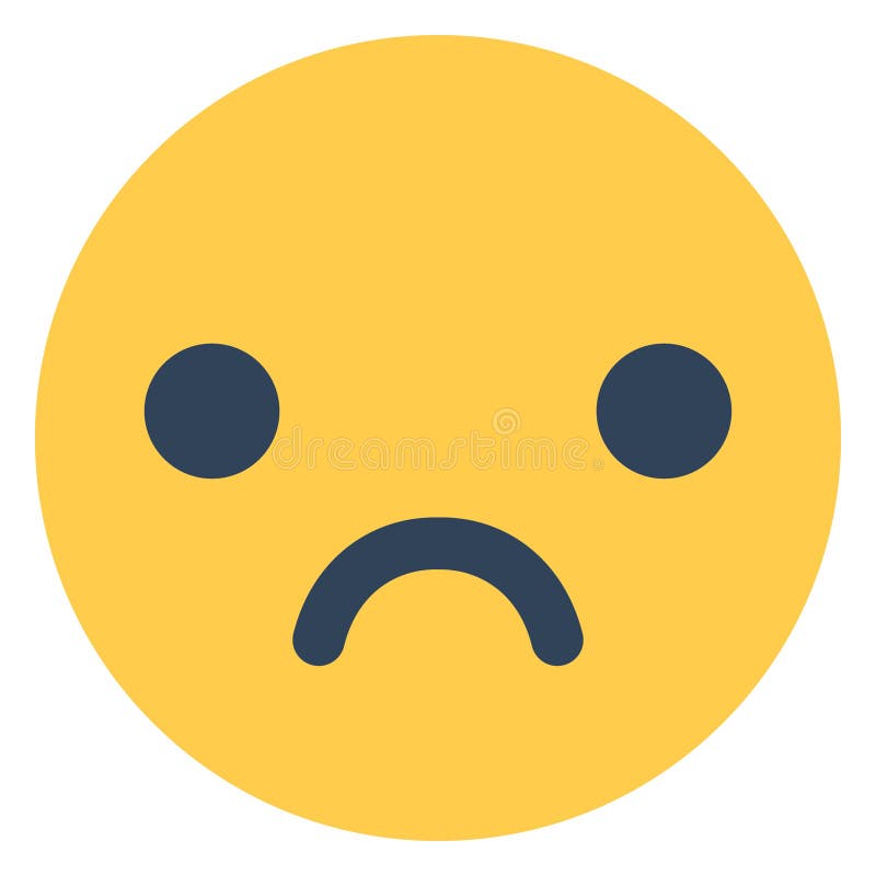 Sad Smiley Vector Icon Fully Editable Stock Illustration - Illustration ...