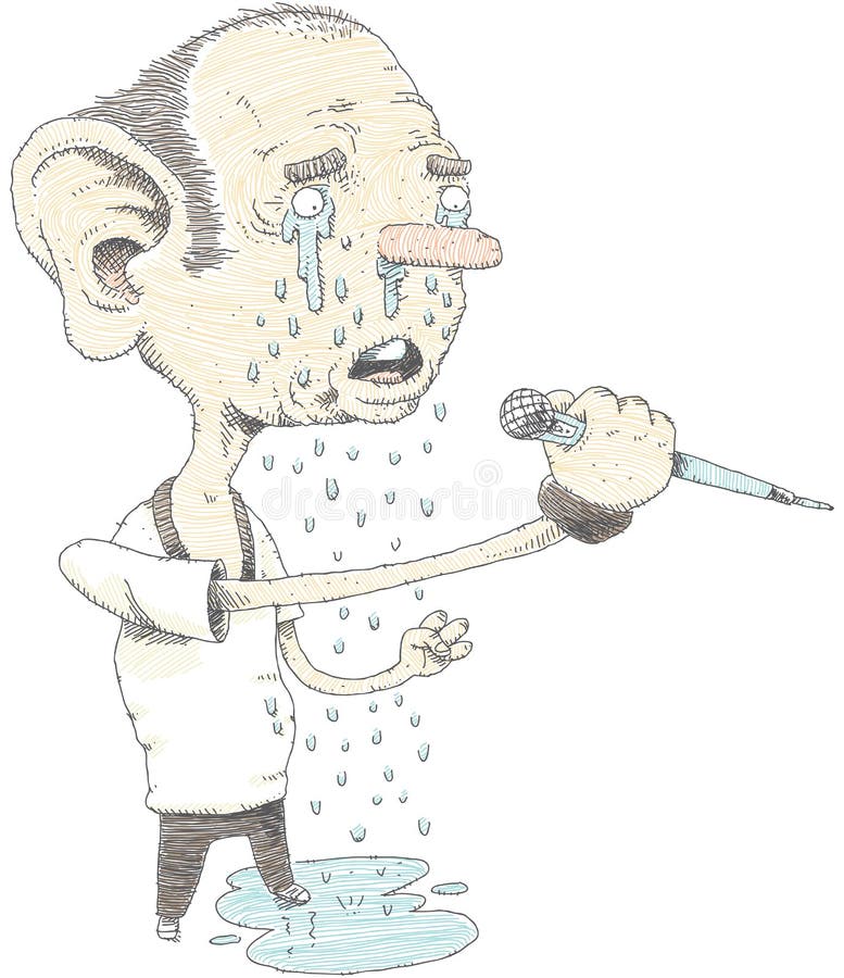 Pee Tears stock illustration. Illustration of gonzo, crying - 41750470