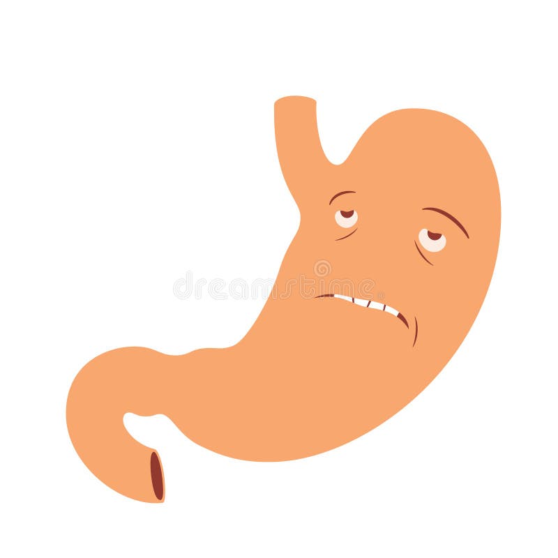 Sad stomach stock vector. Illustration of dieting, idea - 70486335
