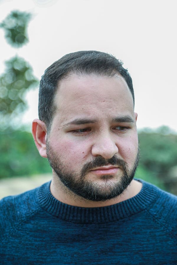 Sad and Stressed Man Going Outdoor Stock Photo - Image of portrait ...