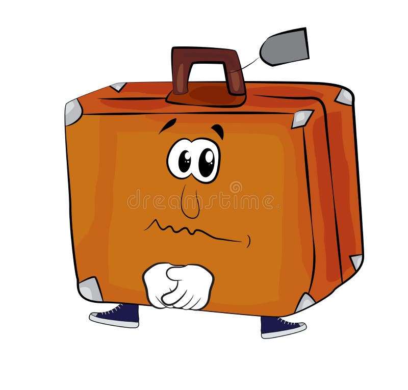 Sad Suitcase Cartoon Stock Illustrations – 102 Sad Suitcase Cartoon ...