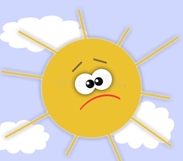 Cartoon Sad Sun Stock Illustrations – 1,584 Cartoon Sad Sun Stock ...