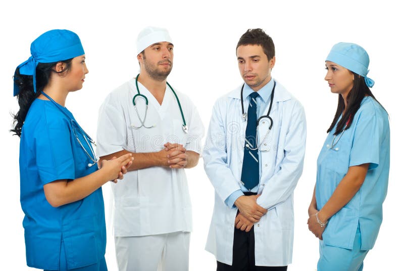 Sad doctors team stock image. Image of background, health - 17951615