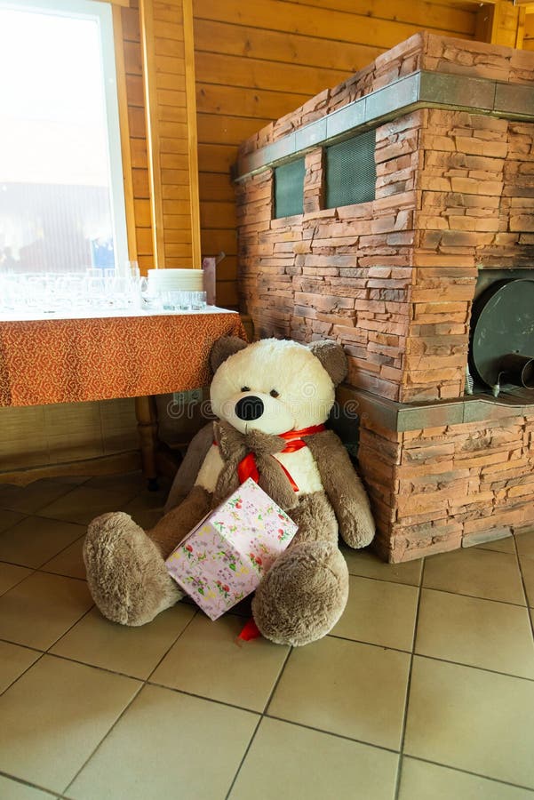 Teddy Bear Lying in the Corner Stock Image - Image of fear, cute: 259270081