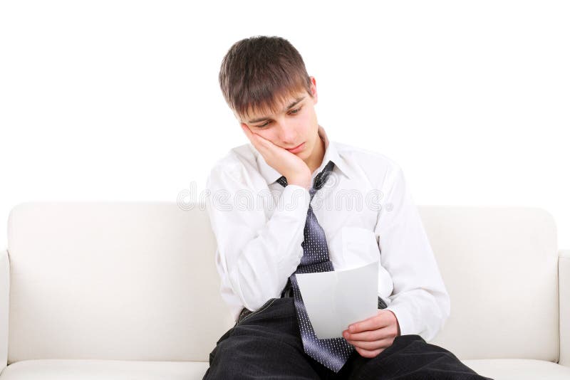 Sad teenager stock image. Image of grasp, caucasian, head - 14686981