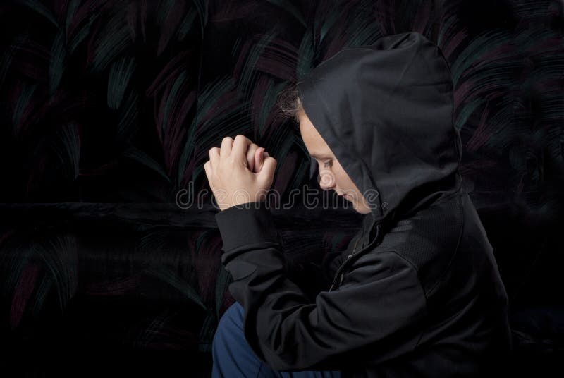 Sad teenager stock photo. Image of depression, eyes, female - 20742998