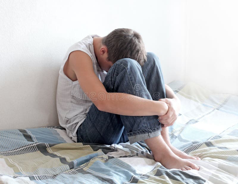 Sad Teenager stock image. Image of light, single, flowers - 45367389