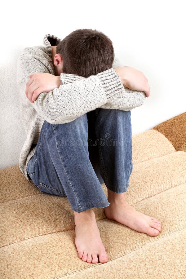 Sad teenager stock photo. Image of jeans, bury, offence - 24769352