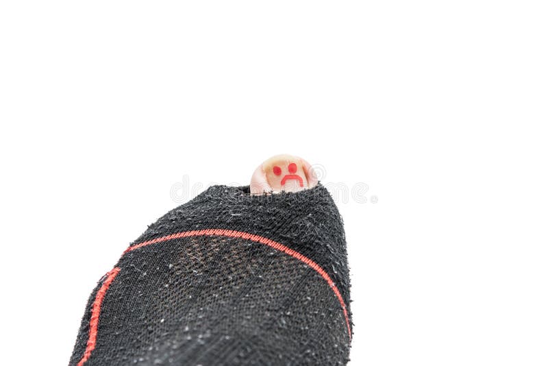 Sad Toe stock image. Image of long, painted, horizontal - 68088775