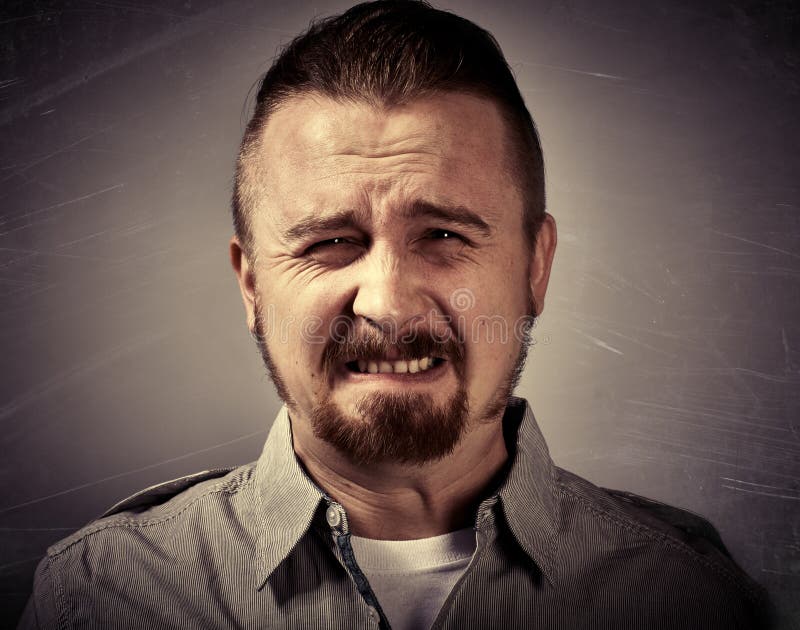 Sad unhappy man face. stock image. Image of emotional - 78651321