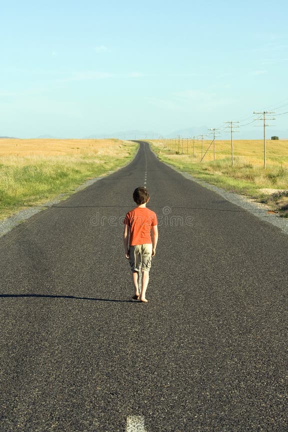 Sad walk stock image. Image of lines, horizon, distant - 6821215