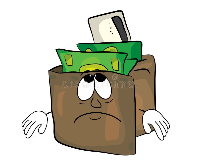 Sad Wallet Cartoon Stock Illustrations – 386 Sad Wallet Cartoon Stock ...