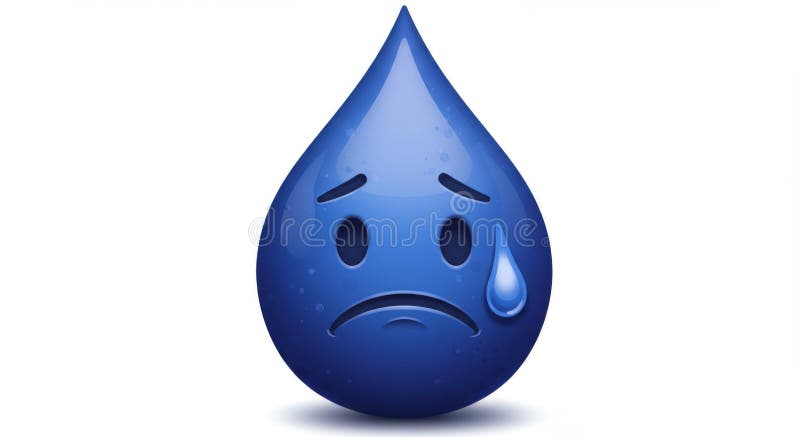 A Sad Water Drop Emoji: Depicting Water Scarcity and Environmental ...