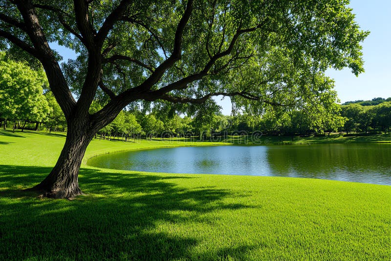 A Sad Willow Tree in a Tranquil Grove, with the Branches Creating a ...