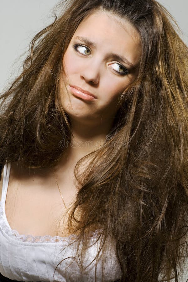 Sad woman stock photo. Image of emotional, human, close - 12051896