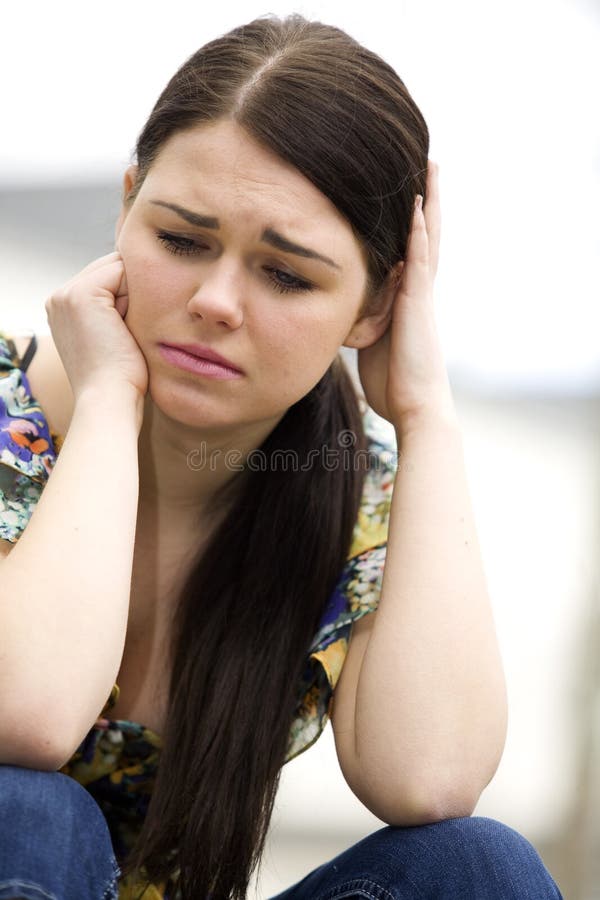 Sad woman stock image. Image of grief, pain, illness - 19874267